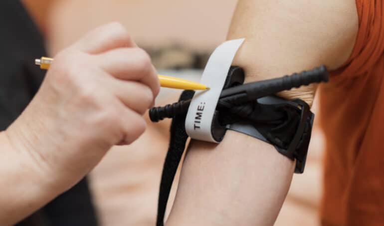 First Aid Following a Stabbing